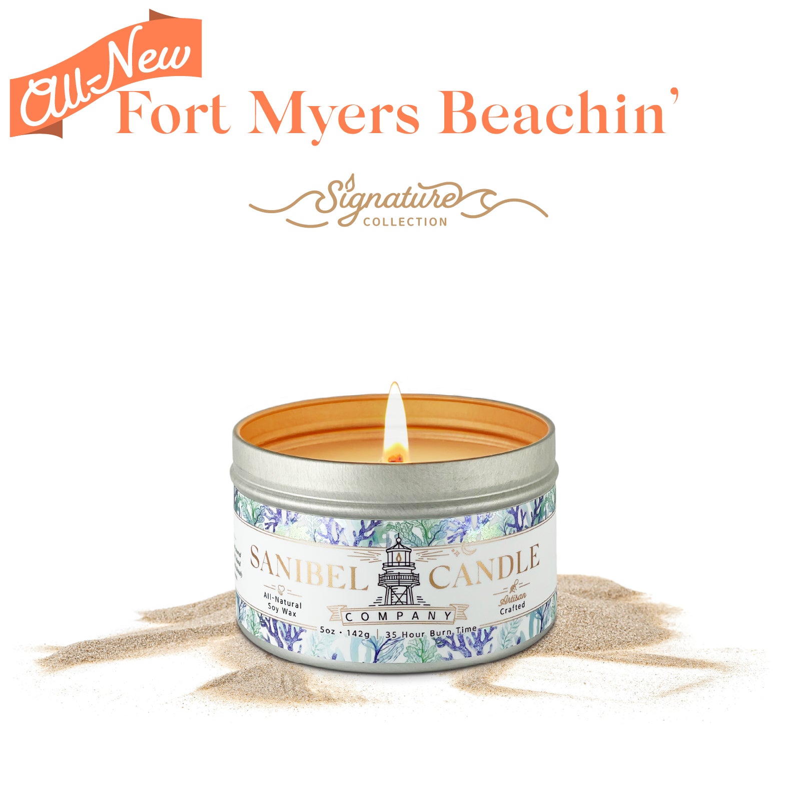 Fort Myers Beachin’ - Signature Candle - 5 oz Tin – Sanibel Candle Company